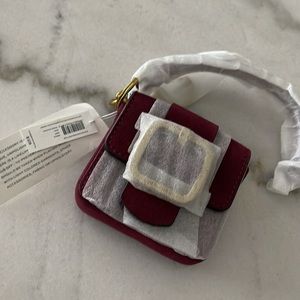 Tory Burch | Bags | 28 New Tory Burch Wallet Key Chain Burgundy Suede ...
